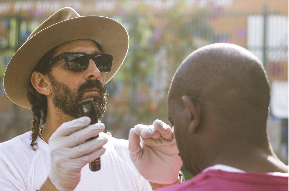 Men's Health - Giving Haircuts to the Homeless is How this Sober Barbe ...